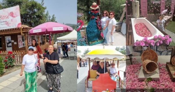 Güller arasında güzel bir gün